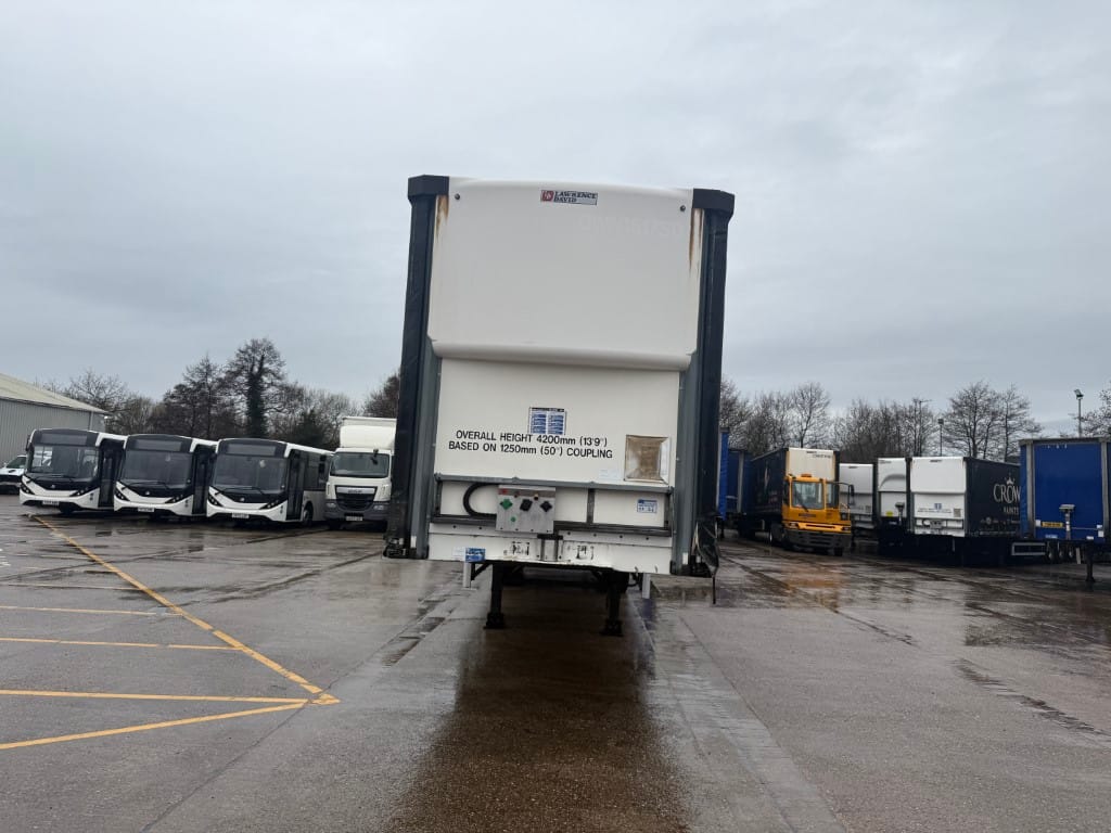 2017 LAWRENCE DAVID ENXL RATED PILLARLESS 4.2M CURTAINSIDER TRAILER ...